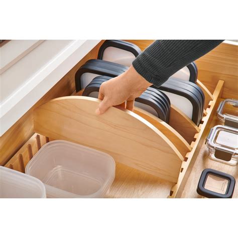 REV A SHELF INC Adjustable Deep Drawer Insert For 30 36 Drawers Maple Rev A Shelf 4ADI 36 1