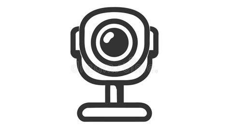 Digital Webcam Line Icon Linear Style Sign For Mobile Concept And Web Design Webcam Video Call