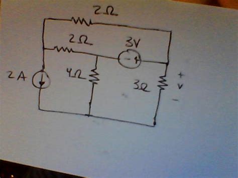 Solved Determine The Voltage Drop On The 3 Ohm Resistor See