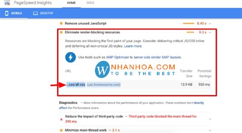 Cách Loại Bỏ Các Tài Nguyên Chặn Hiển Thị Nhanh Nhất