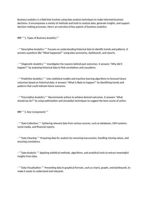 Businessanalytics Pdf Analytics Data Analysis