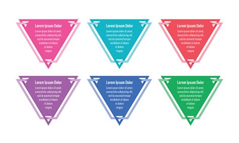 삼각형 인포그래픽 템플릿입니다 Six Steps 인포그래픽 템플릿 웹 인터넷 연간 보고서 잡지 정보 템플릿 개념에 대한 스톡 벡터 아트 및 기타 이미지 Istock