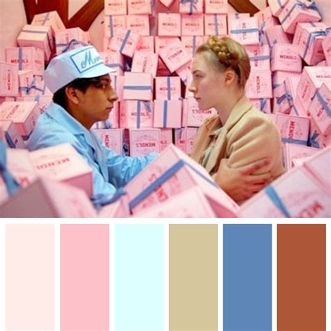 그랜드부다페스트호텔 컬러팔레트 컬러공부 컬러 팔레트 영화 포스터 웨스 앤더슨