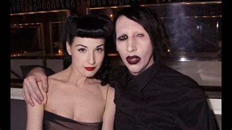 Marilyn Manson Wife Dita Von Teese Youtube