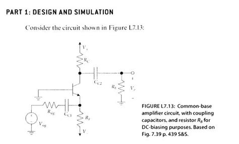 Solved Part 1 Design And Simulation Consider The Circuit