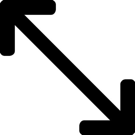 Diagonal Arrow Double Arrow Vector SVG Icon SVG Repo