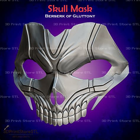 3d File Skull Mask Cosplay Berserk Of Gluttony Stl File 3d Print