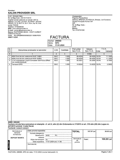 Factura Nexus 296060 Pdf