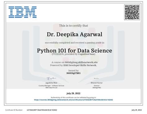 Dr Deepika Agarwal On Linkedin Ibm 360digitmg Datascience Python