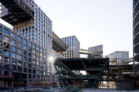 Construction Of Linked Hybrid By Steven Holl Dezeen