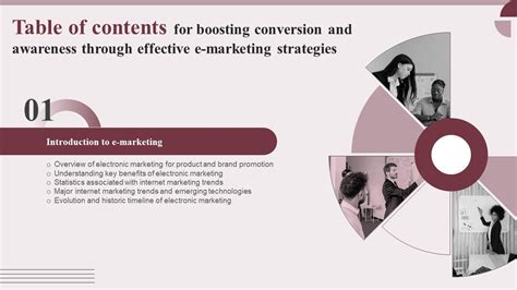 120 Boosting Conversion And Awareness Through Effective E Marketing Table Of Contents Mkt Ss Ppt