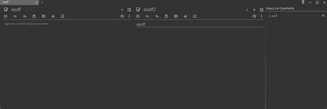 Bug Report Table Of Contents Toc Is Uncloseable In Split Note View