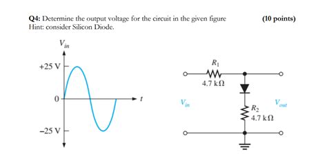 Solved Q Determine The Output Voltage For The Circuit In Chegg Com