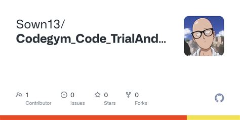 Github Sown13codegymcodetrialanderror