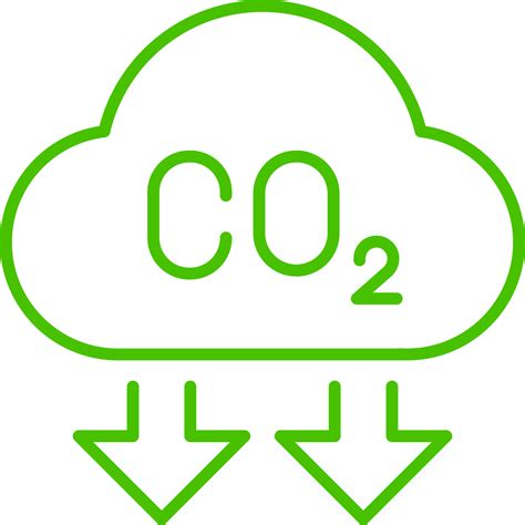 Carbon Emissions Reduction Line Icon Illustration 33333466 Png