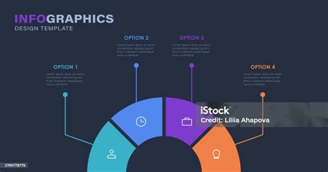 4 단계 인포 그래픽 디자인 벡터 템플릿 현대 벡터 일러스트 레이 션 비즈니스 데이터 시각화를 위한 간단한 벡터 그림 0명에 대한 스톡 벡터 아트 및 기타 이미지 Istock