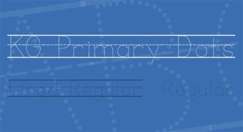 Kg Primary Dots Font