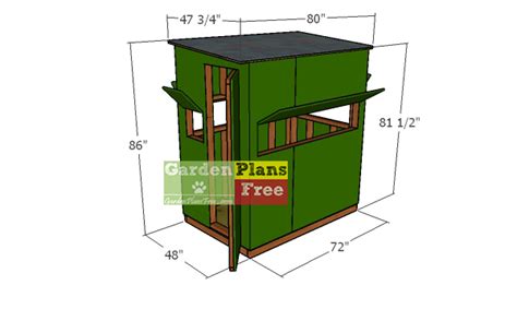 4x6 Deer Blind Plans