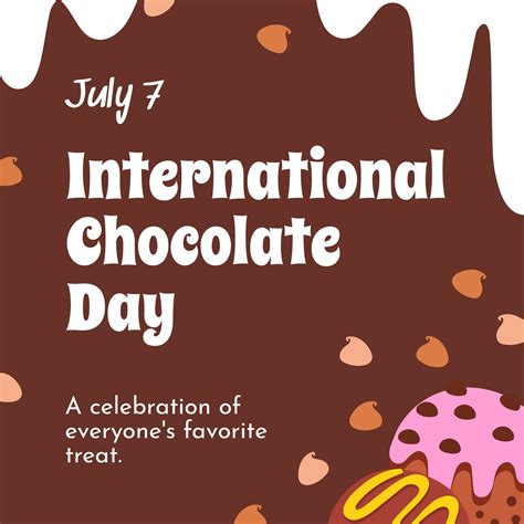 International Chocolate Day Instagram Post In Psd Illustrator Svg