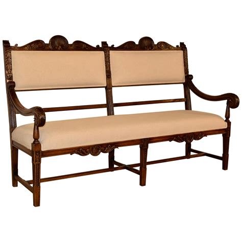 19th Century French Upholstered Bench At 1stdibs