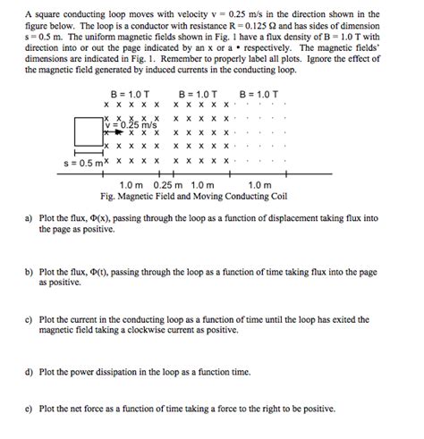 Solved A Square Conducting Loop Moves With Velocity V Chegg
