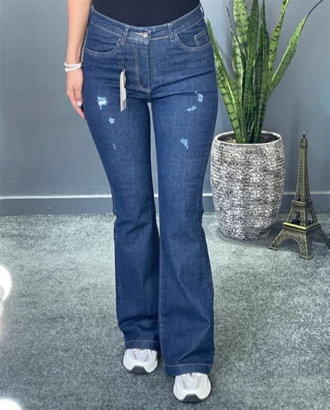 ترک جین شلوار جین دمپا رنگ آبی کاربنی