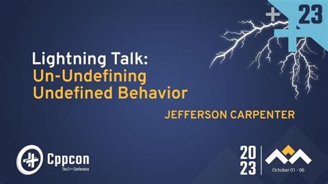Cppcon The C Conference On Linkedin Lightning Talk Un Undefining Undefined Behavior In C