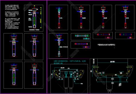 可移动墙体cad施工图，墙面节点下载 素材下载 易图网cad设计图纸库