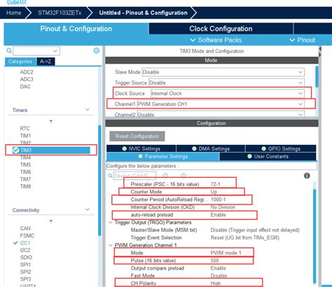 Stm32 Hal Cubemx定时器实现pwm波输出 Greyelectron 博客园