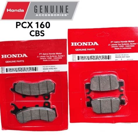 Pcx Honda 160 Cbs Break Pads Set Front And Rear Genuine Parts Shopee Philippines