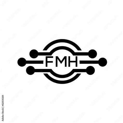 Fmh Letter Logo Fmh Best White Background Vector Image Fmh Monogram
