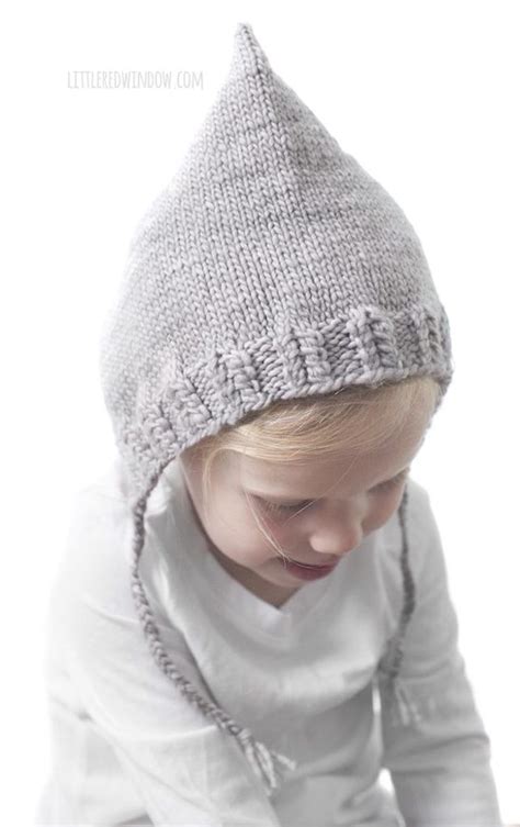 Sweet Pixie Bonnet Knitting Pattern Little Red Window