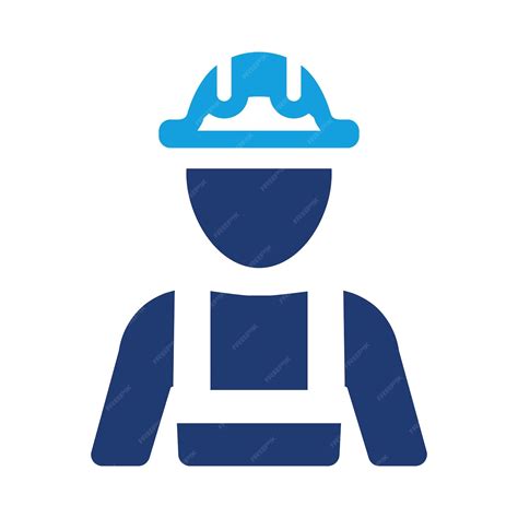 Premium Vector Constructor Worker Icon