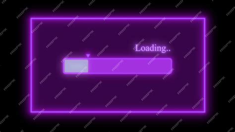 Premium Photo Colorful Loading Bar Counter Icon On A Black Abstract Background