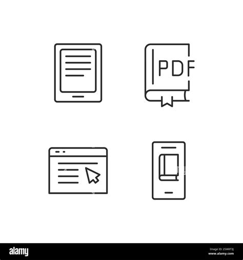 Book And Document Icon Set Stock Vector Image And Art Alamy