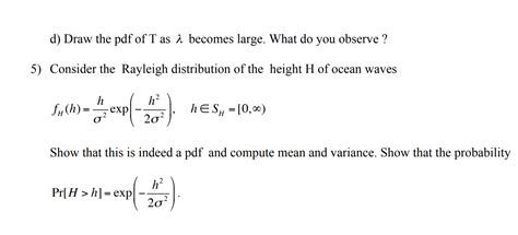 Derive The Formula For The Mean And Variance Of A Chegg