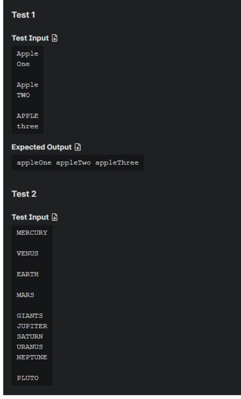 Solved Camel Case Machine Programming Challenge Description