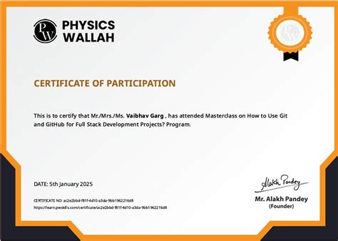 Git Github Fullstackdevelopment Physicswallah Learningneverstops Vaibhav Garg