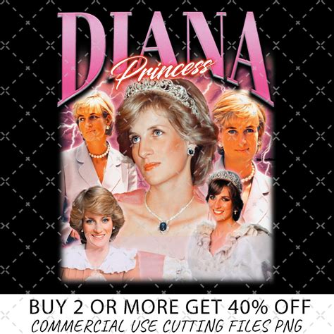 Retro Princess Diana Digital Download Vintage Princess Diana Png
