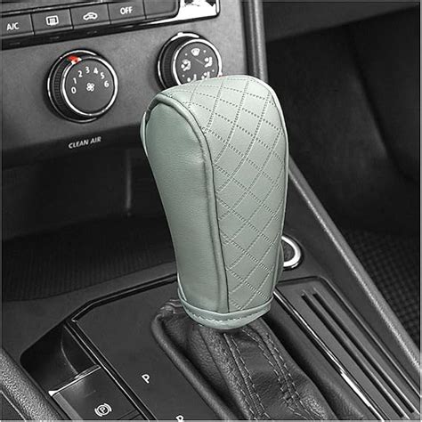 Leather Gear Shift Cover Diamond Embroidery Designdurable