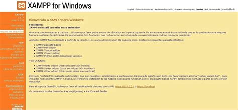 Instalar Un Servidor Web Local Con Xampp