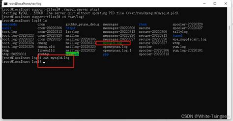 Mysql57运行报错the Server Quit Without Updating Pid File Varrunmysqldmysqldpid解决方案1 Csdn博客