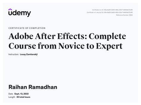 Raihan Ramadhan On Linkedin Aftereffects Onlinecourse Udemy