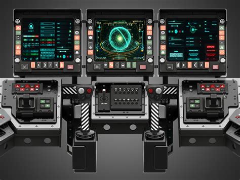 Spaceship Control Panel 3d Model Cgtrader
