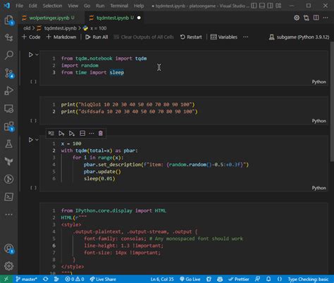 Cell Output Tqdm Not Using A Monospaced Font Issue Microsoft Vscode Jupyter GitHub