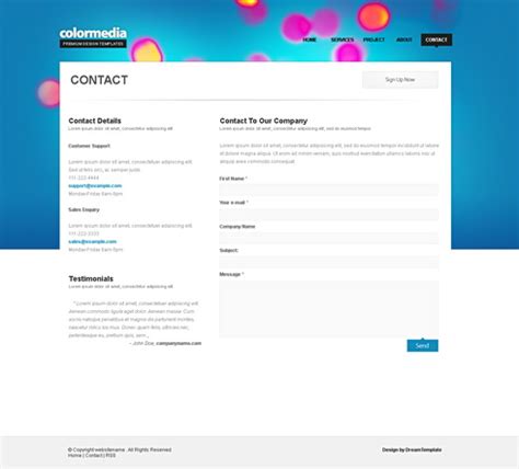 BrightAccordion XHTML Template Personal CSS Templates CSS