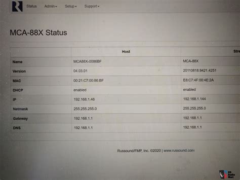 Russound Mca 88x 8 Source 8 Zone Multizone Controller Amplifier Photo