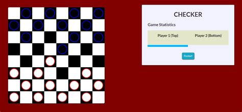 Checker Game Using Html And Css In Vanillajs With Source Code Sourcecodester