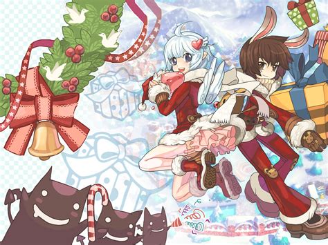 Animal Ears Bunny Ears Christmas Dress Pointed Ears Ragnarok