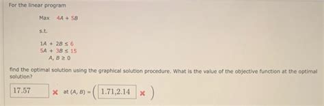 For The Linear Program Begin Array L Text